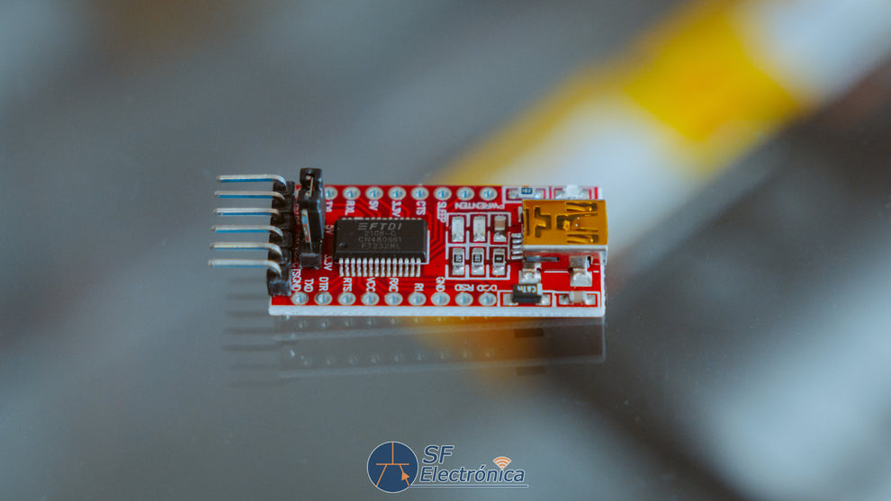 ADAPTADOR MINI USB FTDI A TTL SERIAL FT232RL YP-05 – SF Electrónica